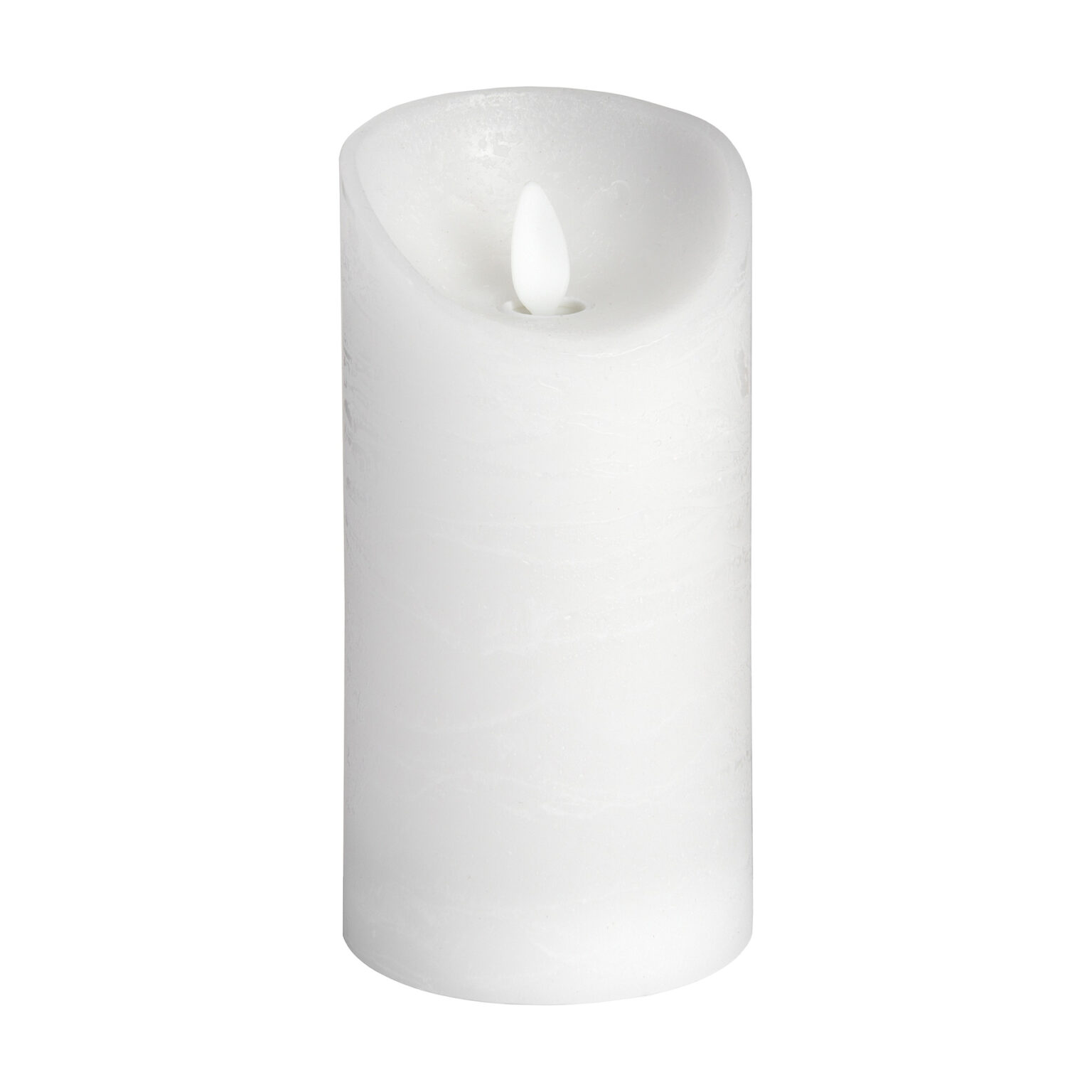 Luxe Collection Flickering Flame LED Wax Candle - White - Alle Interiors